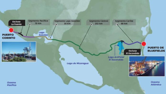 Nicaragua Presents Its New Interoceanic Canal Route to China and Seeks to Compete with Panama ...